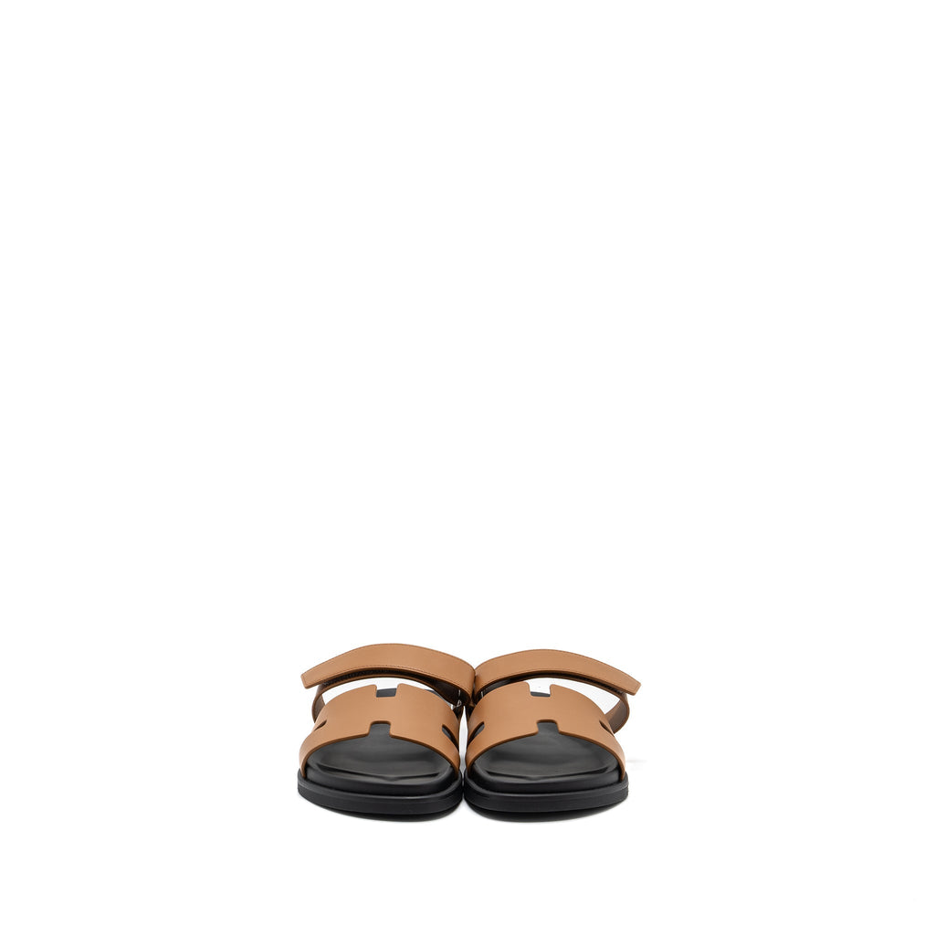 Hermes Chypre Sandals Calfskin Natural – Roziera